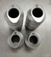 China TEX90 Quality Double Flighted Long Pitch Twin Screw Extruder Parts for sale