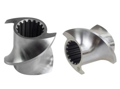 China SKD11 Wear resistance DIN Standard Twin Screw  Extruder Machine Segments Screw Elements for sale