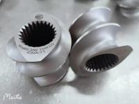 China Model 62 Wear Resistance Involute Spline Plastic Extruders Screw Components For Petroleum for sale