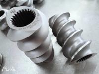 China CTE extruder 2 Flighted Thansfer 3 Flighted Screw Elements for plastic Industry for sale
