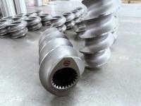 China SKD11 Sand Blast Double Screw Extruder Screw Elements For Puffed Food Industry for sale