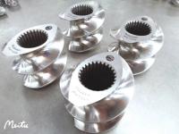 China ZSE110 Extruder Screw Elements SUS440C Material For Fish Food / Snacks Extruder for sale