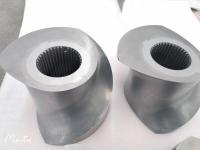 China 250 Tungsten Twin Screw Extruder Parts Screw Segment For Fiber And Cement Extruder for sale