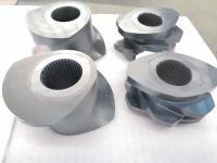 China 250 Tungsten Twin Screw Extruder Parts Screw Segment For Fiber And Cement Extruder for sale