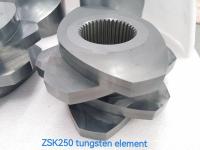 China 30 Screw Element Pellet Machine Parts Silver Color Double Screw Design for sale