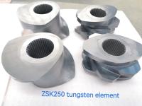 China 30 Screw Element Pellet Machine Parts Silver Color Double Screw Design for sale
