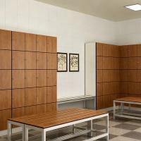 China Antibacterial Moistureproof HPL Commercial Locker 1800x450mm for Public Spaces for sale