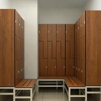 China Antibacterial Moistureproof HPL Commercial Locker 1800x450mm for Public Spaces for sale