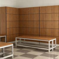 China Antibacterial Moistureproof HPL Commercial Locker 1800x450mm for Public Spaces for sale
