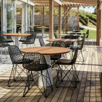 China Anti Bacterial Phenolic Resin Table Top 25mm Waterproof HPL Cafe Countertop for sale