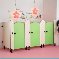 China Custom HPL Honeycomb Board Kids Bathroom Partition 1200mm Height Colorful Durable School Divider for sale