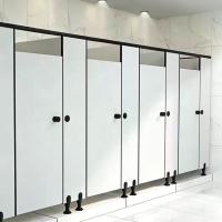 China HPL Waterproof Commercial Restroom Partitions 18mm Antibacterial Easy Clean Public Toilet for sale