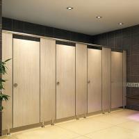 China HPL Waterproof Commercial Restroom Partitions 18mm Antibacterial Easy Clean Public Toilet for sale