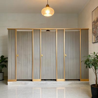 China HPL Commercial Toilet Divider Fireproof Anti Bacterial 18mm Custom Toilet Partition for Hotels Offices for sale