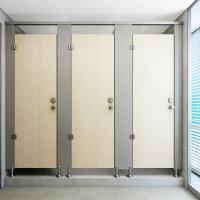 China Anti Bacterial Compact Laminate Toilet Cubicles 18mm Moisture Proof HPL Commercial Office for sale