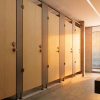China Anti Bacterial Compact Laminate Toilet Cubicles 18mm Moisture Proof HPL Commercial Office for sale