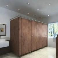 China Wear Resistant Toilet Compartment Customizable Commercial Washroom Cubicles 18mm Phenolic for Shopping Malls for sale