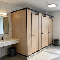 China Custom Size Compact Laminate Toilet Partitions 6-30mm Durable Hospital Moisture Resistant for sale