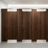 China Antibacterial Phenolic Resin Toilet Partition 18mm Moisture Proof Public Restroom Cubicle for sale