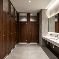 China Antibacterial Phenolic Resin Toilet Partition 18mm Moisture Proof Public Restroom Cubicle for sale