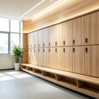 China Custom Size Anti Bacterial HPL Gym Locker Phenolic Resin Cabinet for Changing Room 1350kg/m³ for sale