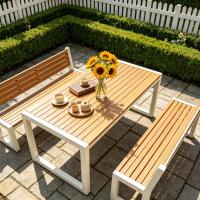 China UV Resistant Outdoor HPL Chair 440mm Height Moisture Proof Heavy Duty Seating for Hotel Poolside for sale