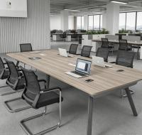 China Compact Laminate Conference Table Durable Office Meeting Desk for sale