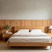 China HPL Half Wall Panel Waterproof Wood Grain Anti Scratch 1350kg/m³ Bedroom for sale