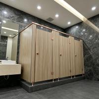 China Water Resistant HPL Toilet Partition 12mm 18mm Durable Compact Laminate for Mall Restroom for sale