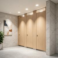 China Compact Laminate Restroom Stall Partitions 12mm 18mm Waterproof HPL Bathroom Dividers for sale