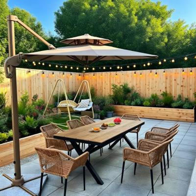 China Anti UV HPL Table Tops 25mm Fade Resistant Outdoor Table Top Fireproof for Patio Garden Use for sale