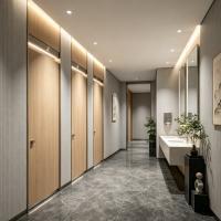 China Scratch Resistant HPL Cubicle Partition Anti Bacterial Commercial Toilet Cubicle 18mm Customizable for sale