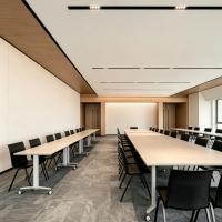 China Fire Resistant Compact Laminate Conference Table Top 12-16mm Anti Bacterial Wood Grain for sale