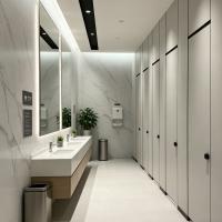 China Black Stainless Steel Toilet Partition Bracket Kick Plate 304 201 for Compact Laminate Honeycomb Cubicle for sale