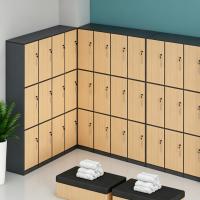 China Anti Bacterial Commercial Gym Lockers 36 Door HPL Compact Laminate Changing Room Cabinet for sale