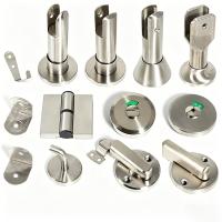 China 304 Stainless Steel Toilet Partition Hardware Kit Anti Corrosion Restroom Accessories 10 Piece Set for sale