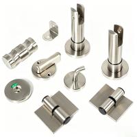 China 304 Stainless Steel Toilet Partition Hardware Kit Anti Corrosion Restroom Accessories 10 Piece Set for sale