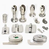 China Silver Toilet Compartment Accessories Rust Proof Bathroom Partition Hardware for sale