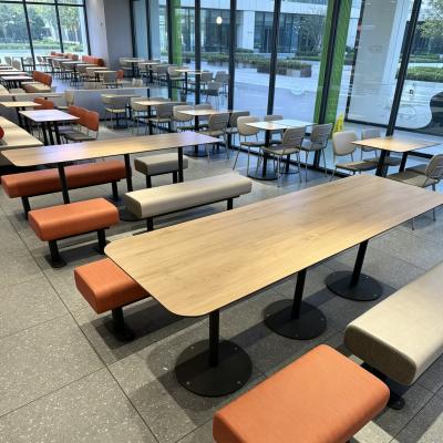 China Customizable Commercial Table Tops Scratch Resistant Wood Grain Table Top Durable for sale