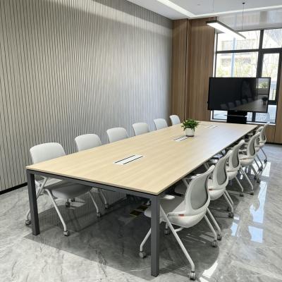 China Wood Grain HPL Conference Table Top 25mm Moisture Resistant Scratch Proof Compact Laminate for sale