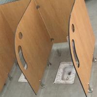 China Waterproof HPL Bathroom Partition Eco Friendly Toilet Partition Panels 12mm Thickness for sale