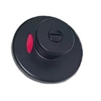 China 304 Stainless Steel Toilet Partition Lock Modern Black 2-3/4 Inch Backset for sale