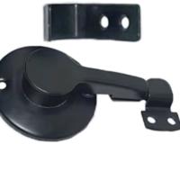 China 304 Stainless Steel Toilet Partition Lock Modern Black 2-3/4 Inch Backset for sale