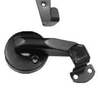 China 304 Stainless Steel Rust Proof Toilet Partition Lock Heavy Duty Restroom Lock Black 2 Pack for sale