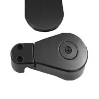 China 304 Stainless Steel Modern Black Door Lock for Hotel Toilet Compartment 60mm for sale