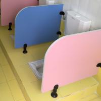 China Custom HPL Honeycomb Board Kids Bathroom Partition 1200mm Height Colorful Durable School Divider for sale
