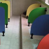 China Non Toxic HPL Toilet Partitions 12mm 18mm for Kindergarten School Bathroom Cubicle for sale