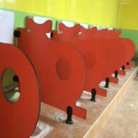 China Non Toxic HPL Toilet Partitions 12mm 18mm for Kindergarten School Bathroom Cubicle for sale