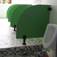 China HPL Toilet Partition 1200mm Height Eco Friendly Cubicle for School Kindergarten for sale