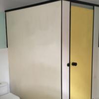 China HPL Toilet Partition 1200mm Height Eco Friendly Cubicle for School Kindergarten for sale